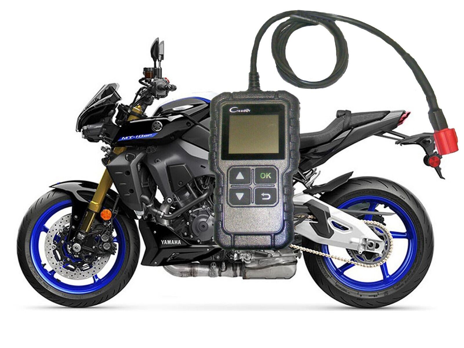 Yamaha OBD2 scanner MT10 MT10SP 2022 2023 2024 Euro 5 RED connector ...