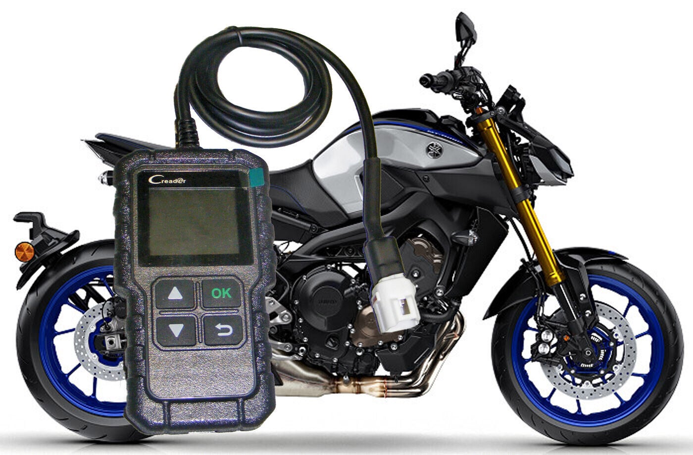 Yamaha Scan tool OBD2 Euro 4 MT09 FZ09 MT10 MT10SP FJR1300 XSR900 T7 R6 ...