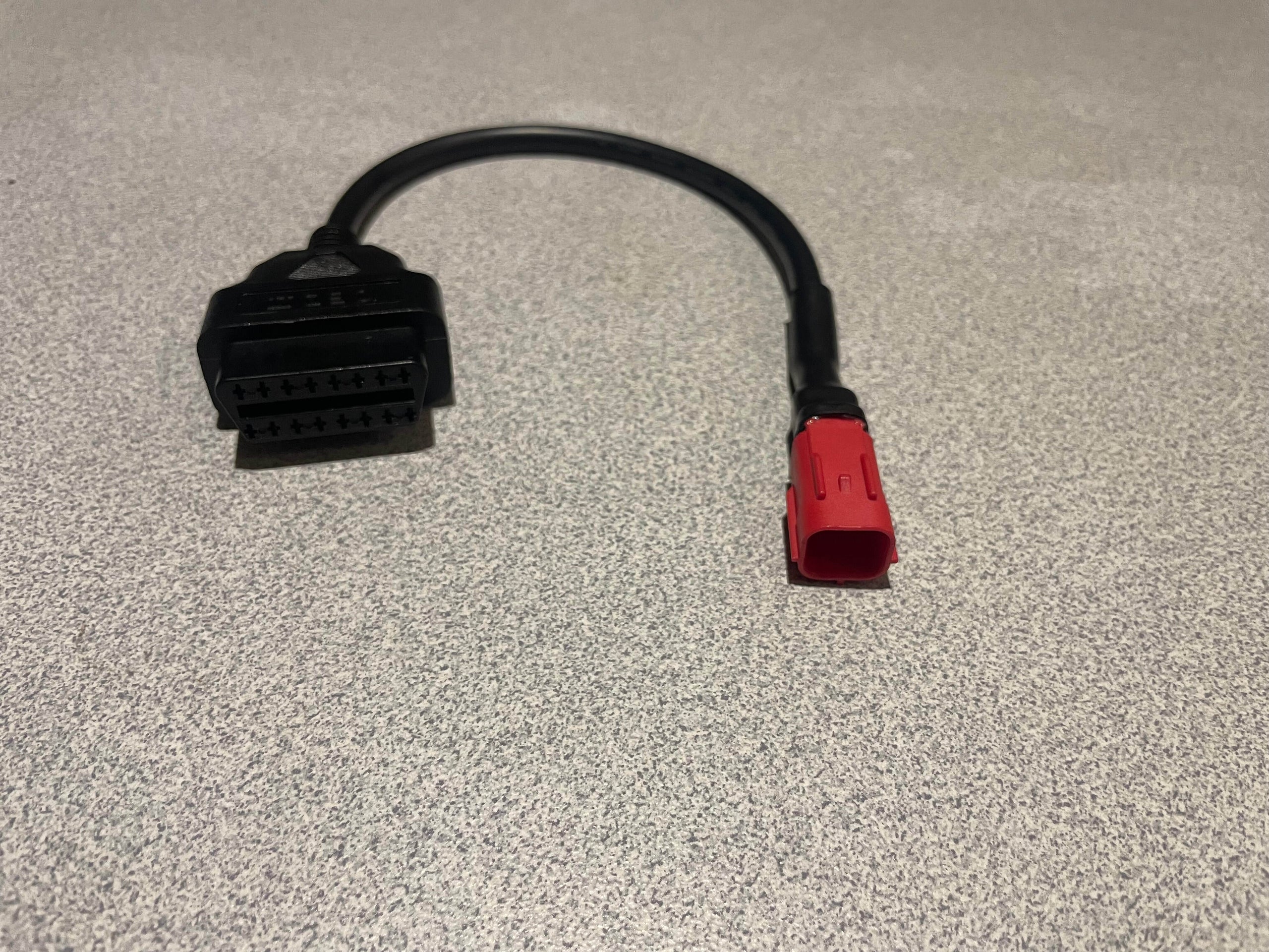 OBD2 to Euro 5 RED 6 pin connector adaptor cable Kev Mod | kev mod