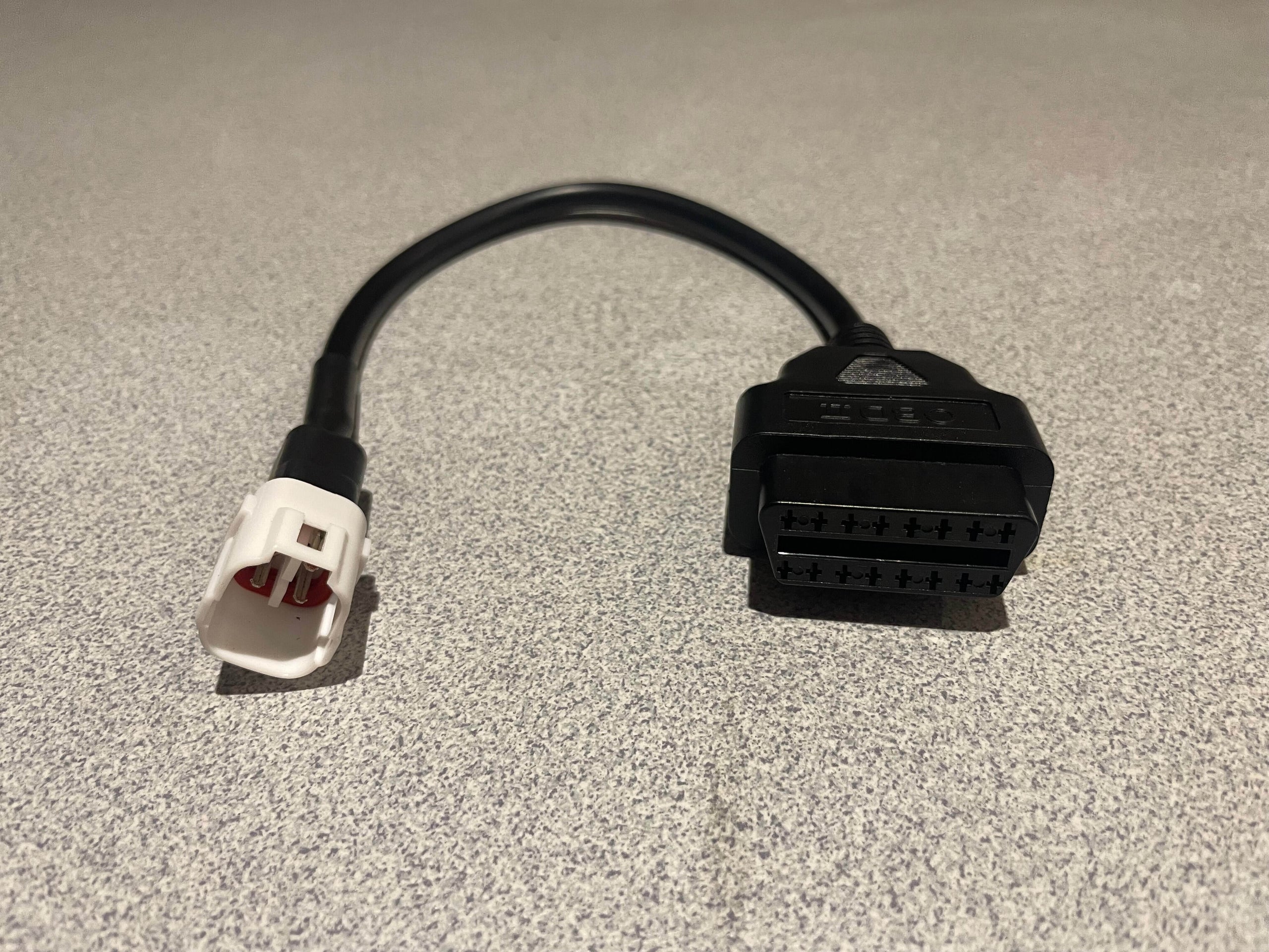 OBD2 to Euro 4 Yamaha 4 pin White connector adaptor cable Kev Mod | kev mod
